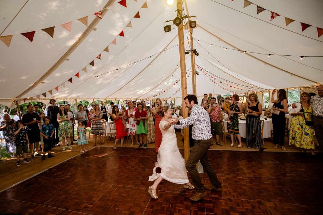 Relaxed Traditional marquee wedding - 1st Dance! • The Marquee Hire Company
