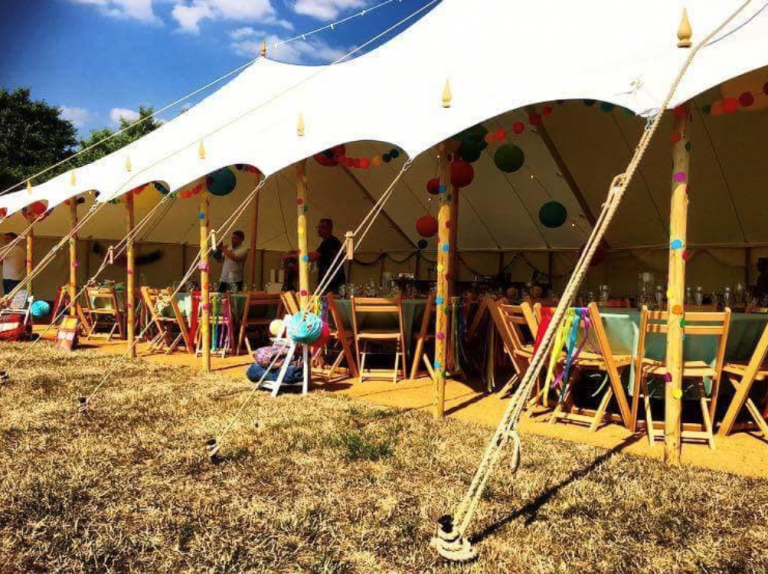 Open-sided traditional marquee • The Marquee Hire Company